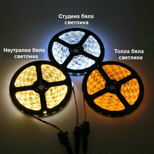 ЛЕД ленти 60 LEDs/m, 12V. | Елаз - Мебелен обков