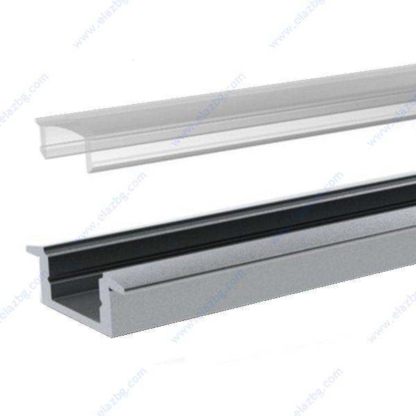 Лайсна за ЛЕД лента за ВКОПАВАНЕ 3м Елаз Мебелен обков